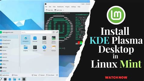 install kde plasma desktop in linux mint 21 2 victoria youtube