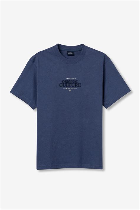 Camiseta Azul Oscuro Minimalista 10064336734 Tiffosi