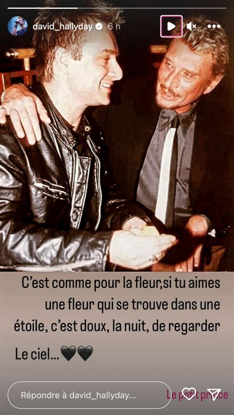 PHOTO David Hallyday son hommage émouvant à son père Johnny cinq