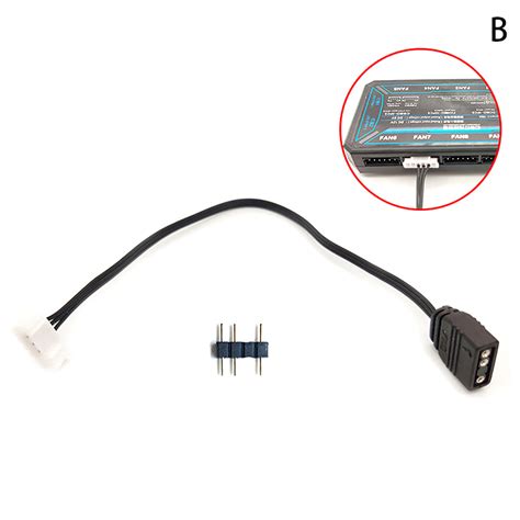 Fan Controller 5v 3 Pin To 6pin 4pin Transfer Adapter Cable 5v Rgb 3p