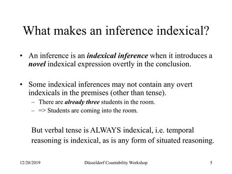 Ppt Determiners Aspectual Adverbs And Indexical Inference Powerpoint