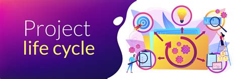 Project Life Cycle Concept Banner Header Stock Illustration Download
