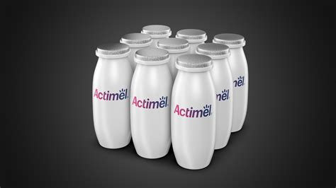 3d Actimel Bottle Model Turbosquid 1993972