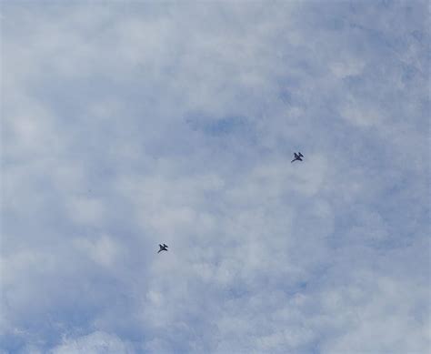 6 Jets And 10 Of Those Propeller Planes Doing Circles Near Germany