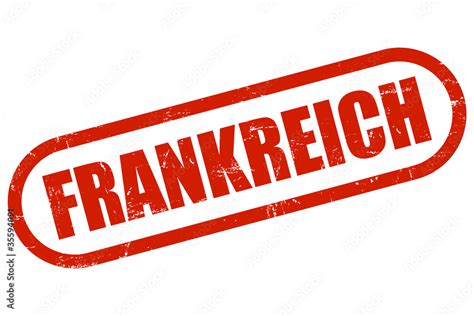 Grunge Stempel Rot Frankreich Stock Illustration Adobe Stock
