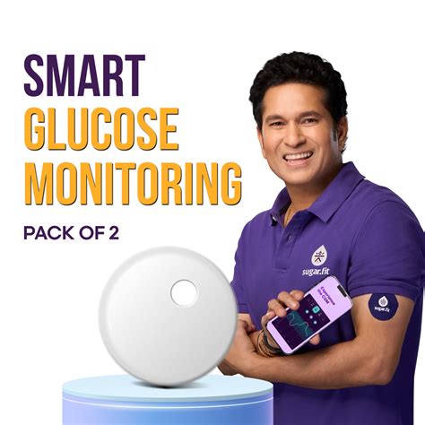 Sugarfit Smart Glucose Monitor Real Time Blood Sugar Level Tracking