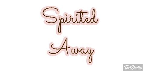 Spirited Away Movie Animated  Logo Designs