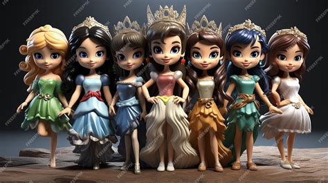 Premium Photo A 3d Rendered Photo Of Mini Animated Doll Design