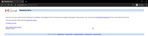 How Do I Resolve The Temporary Error With Numeric Code 2 Gmail Community