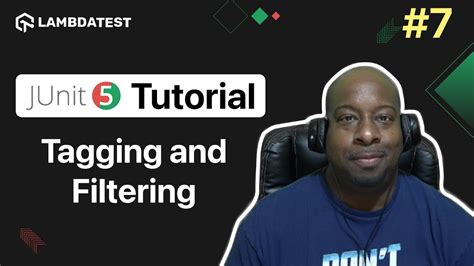 How To Tag And Filter Junit 5 Tests Junit 5 Tutorial Part 7 Youtube