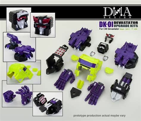 Dk 01 Upgrade Kit For Transformers Combiner Wars Devastator Dna Design