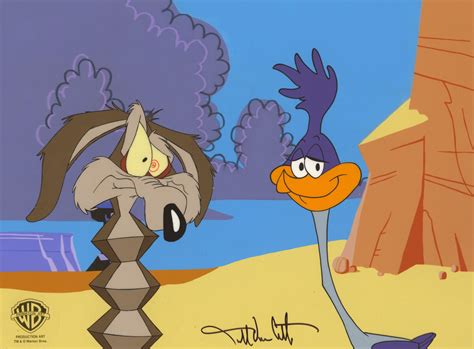 Looney Tunes Original Production Cel Wile E Coyote And Road Runner In 2022 Looney Tunes