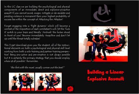 Building A Linear Explosive Assault Part 1 Urban Combatives Vault