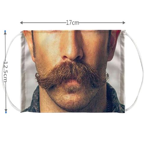 Personality Funny Beard Mouth Print Face Shield Fe Vicedeal