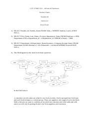 Advanced Database Final Exam Docx G T Comp Advanced Databases Student Name Student Id