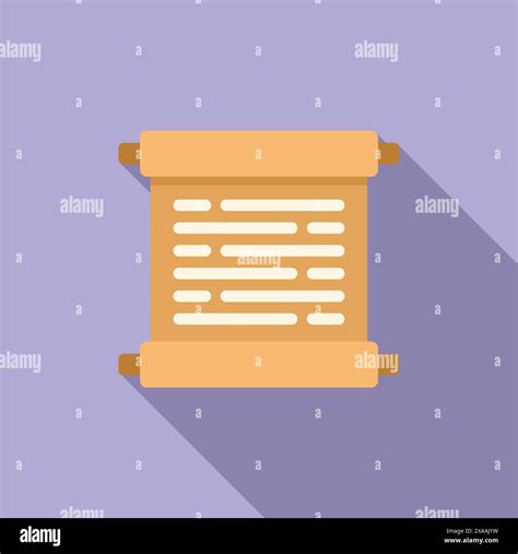 Minimalist Flat Design Vector Depicting A Scroll Suitable For Various
