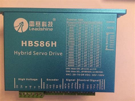 Nema34 2phase Closed Loop Motor Hybrid Servo Drive Hbs86h Leadshine 24