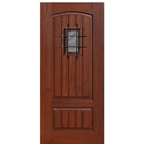 Glasscraft 2 Panel V Grooved Speakeasy Single Door 2 Panel V Grooved