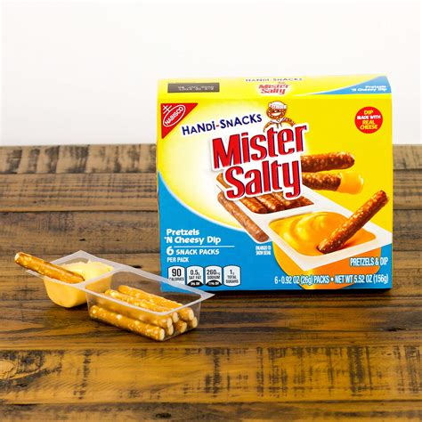 Handi Snacks Mister Salty Pretzels N Cheese Dip 6 092oz Packs Buy
