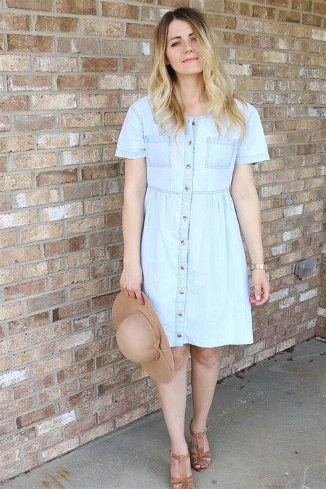 Eyeful Of Lovely Thrifted Denim Dress Refashion