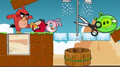 Angry Birds Take A Shower Beat The Piggies To Steal Water Wells