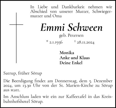 Kondolenzbuch Von Emmi Schween Sh Z Trauer