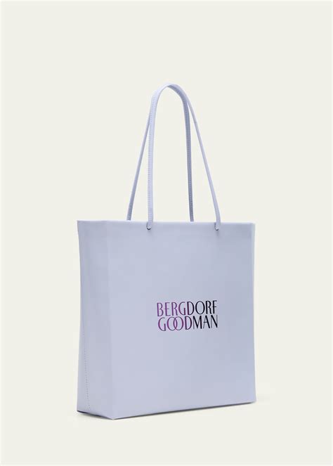 Bergdorf Goodman Bg Leather Shopping Bag Large Bergdorf Goodman