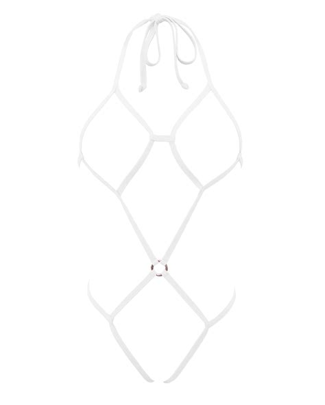 Sherrylo White Slutty Outfits For Women For Sex Micro One Piece String Bikinis Sherrylo Swimwear