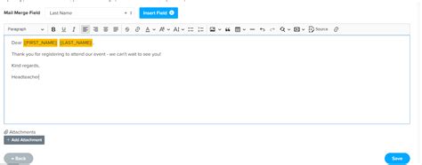 How To Create A New Event Email