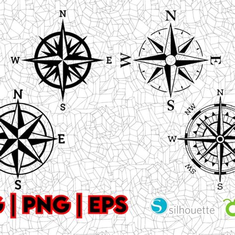 Compass Svg Etsy