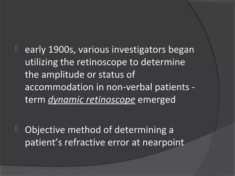 Dynamic Retinoscopy Ppt