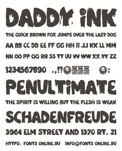 Daddy Ink Font