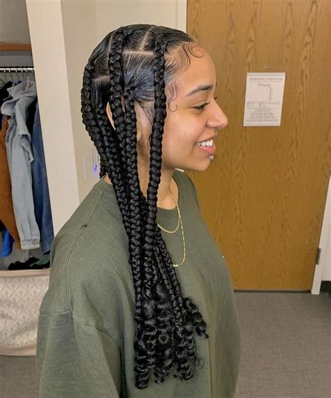 50 Cute Coi Leray Inspired Braids Hairstyles Girls Hairstyles Braids Big Box Braids