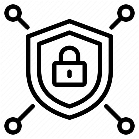 Secure Network Communication Cloud Shield Lock Internet Icon Download On Iconfinder