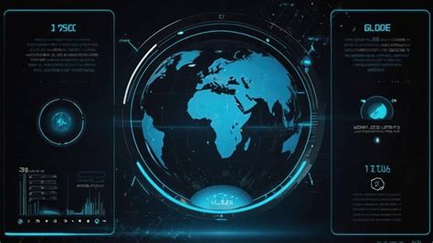 Futuristic Global Interface Concept Premium Ai Generated Image