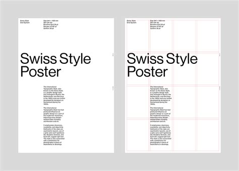 Swiss Style A0 Poster Grid System For Indesign On Behance