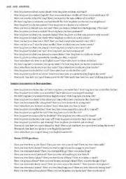 Present Perfect Conversation Questions ESL Worksheet By Lana