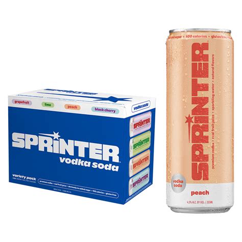 Sprinter Vodka Soda Variety Pk Oz Cans ABV Delivered In As Fast As Minutes Gopuff