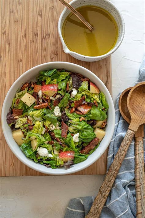 Autumn Chopped Salad With Apple Cider Vinaigrette Thriving Home