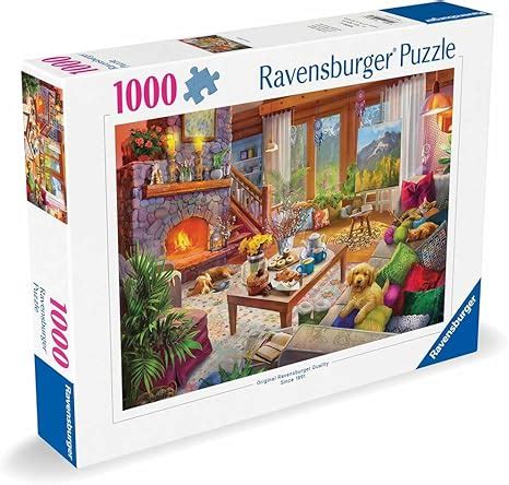 Amazon Ravensburger Cozy Cabin 1000 Piece Jigsaw Puzzle For Adults