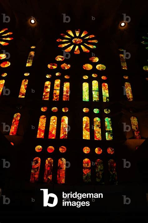 Image Of Stained Glass Window At The Basilica I Temple Expiatori De By