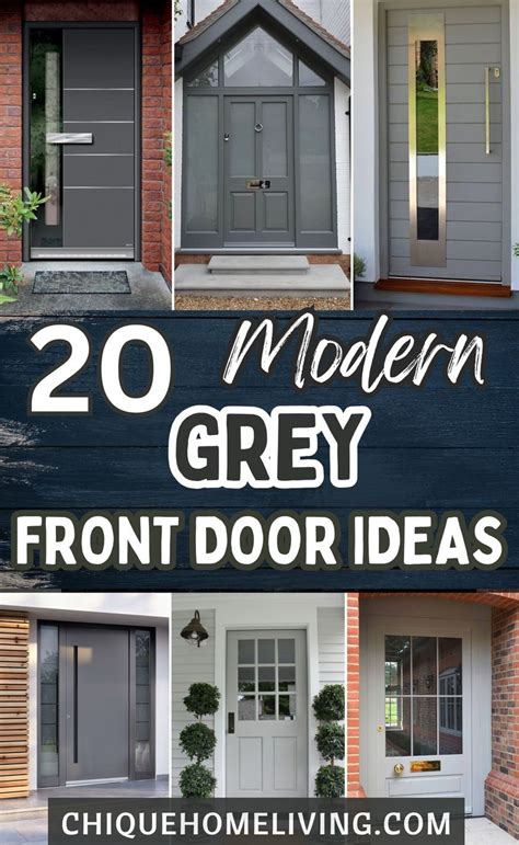 20 Modern Grey Front Door Ideas For Stylish Home Exteriors