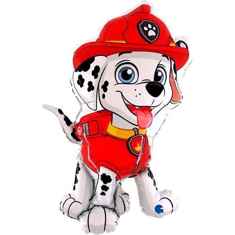 Balloon Paw Patrol Marshall Black And White