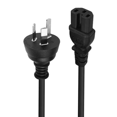 3 Pin Nz Male To Iec C15 Female Keyway Plug 2 0m Power Cord Empr Nz