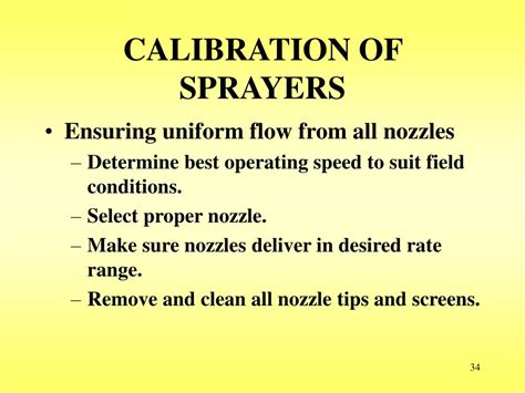 Ppt Sprayer Calibration Powerpoint Presentation Free Download Id