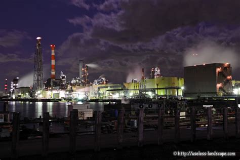 水江町水江運河前の夜景情報神奈川県川崎市川崎区 使い道のない風景