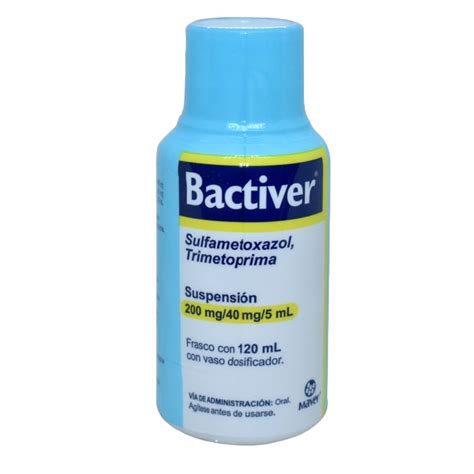 Bactiver Trimetoprimasulfametoxazol 200 40 Mg5 Ml Susp Fco 120