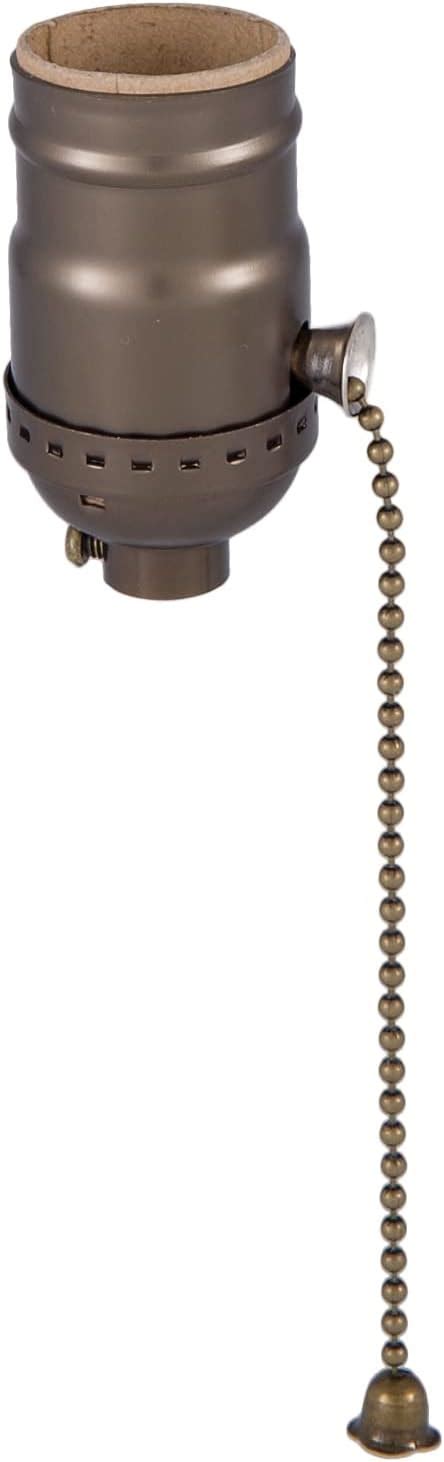 RDEXP Vintage Lamp Socket With Pull Chain AC V E Light Bulb Edison Pendant Holder