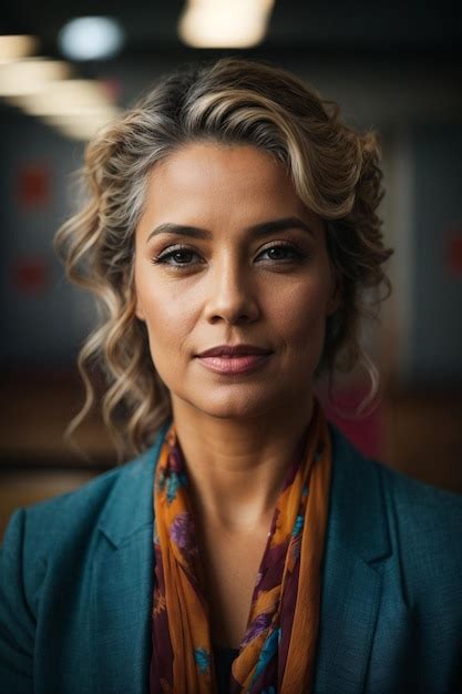 Premium Ai Image Portrait Of Female Teacher In Classroom