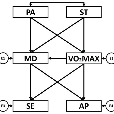 Structural Equation Model Note Physical Activity Pa Screen Time